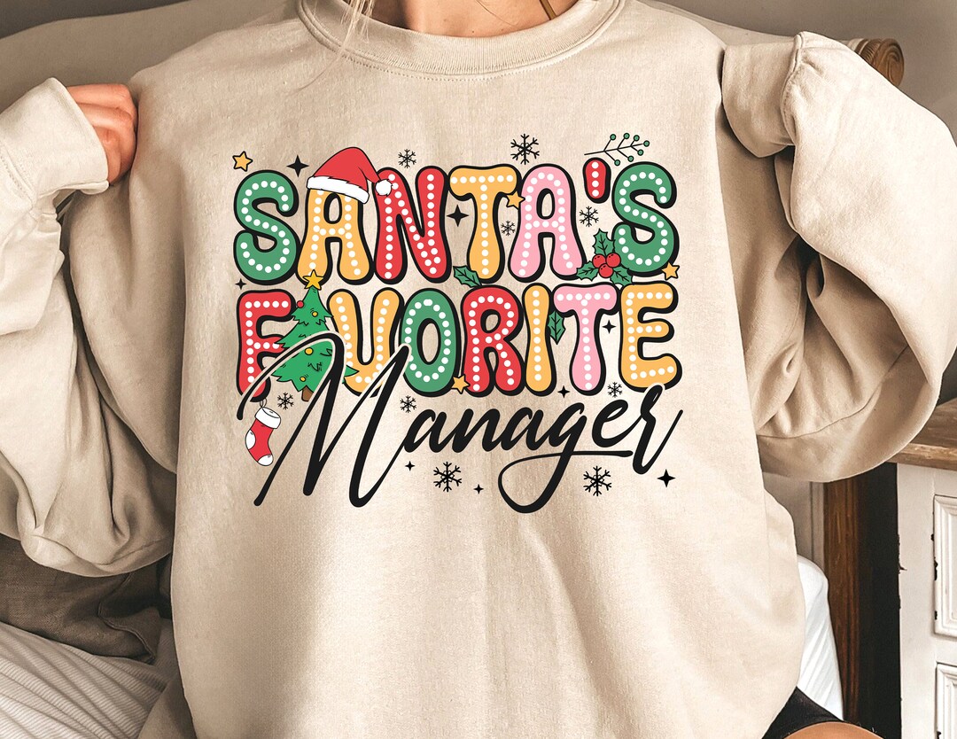Santa's Favorite Manager Png, Merry Christmas, Christmas Doodle Dots ...
