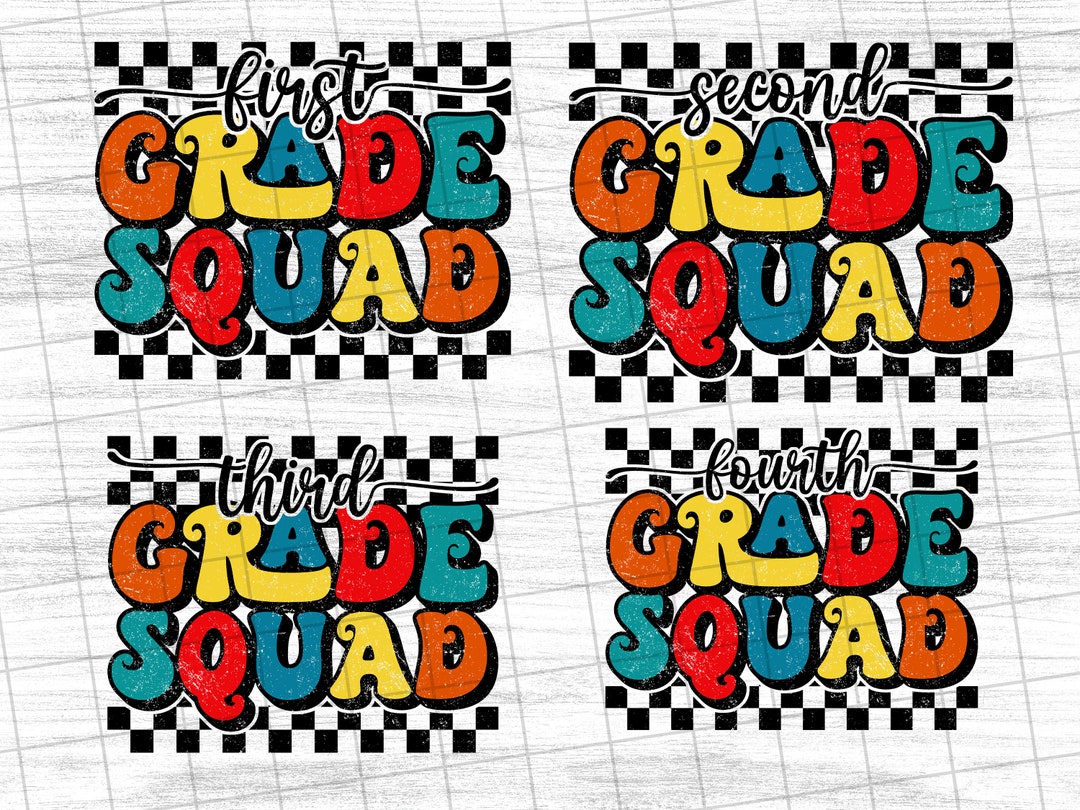 Grade Squadsped Teacher Crewfirst Day of Schoolkindergarten - Etsy