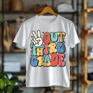 Peace Out Third Grade Png,3rd Grade Graduation, Last Day of School ...