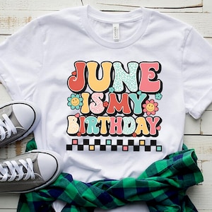 June is My Birthday ,groovy Birthday, Sublimation Design Downloads ...
