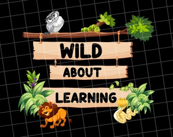 Wild About Reading SVG PNG ,first Day of School, Back to School ...