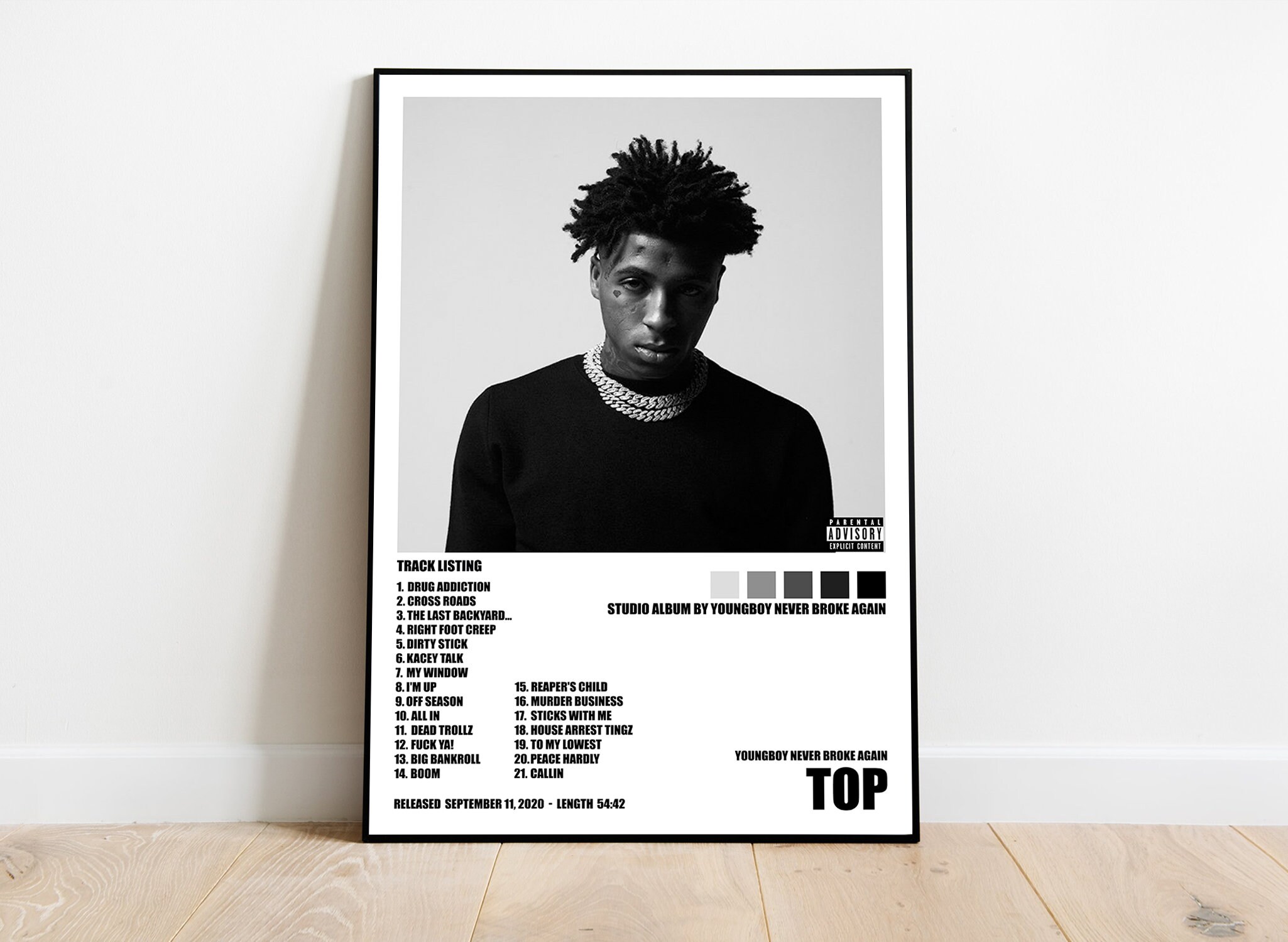 NBA YoungBoy Top Poster Album Cover Poster Room Decor | Etsy