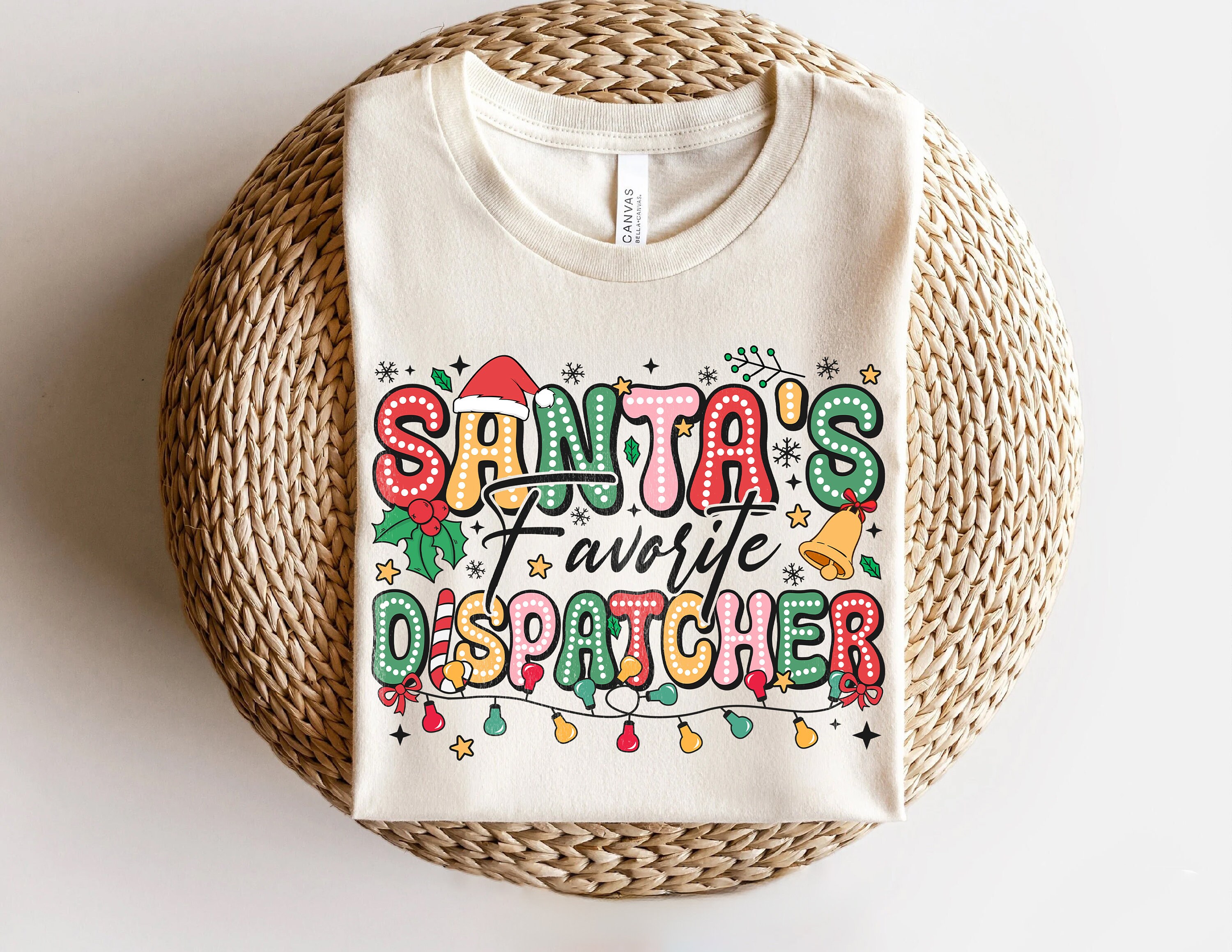 Santa's Favorite Dispatcher Png, Merry Christmas, Christmas Doodle Dots ...