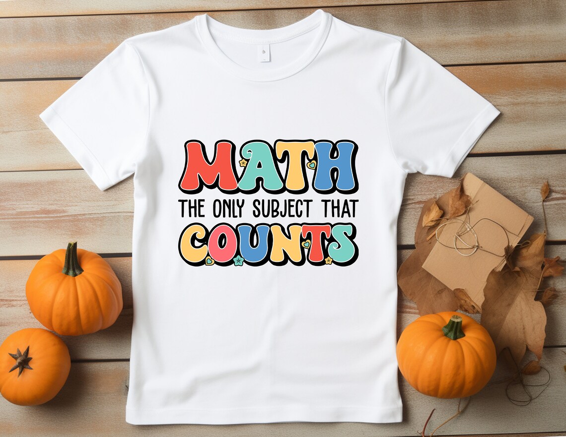 Math the Only Subject That Counts ,math Teacher Gift,math Lover, Gift ...