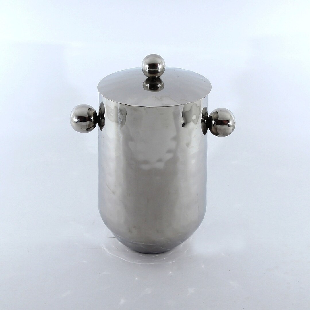 Inox Hammered Stainless Steel Ice Bucket - Etsy