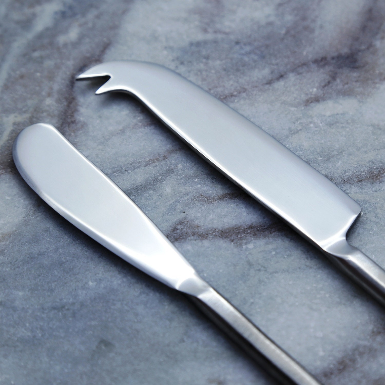 Burnt Black Lilly Design Cheese Knife & Spreader 2 Pc Set - Etsy