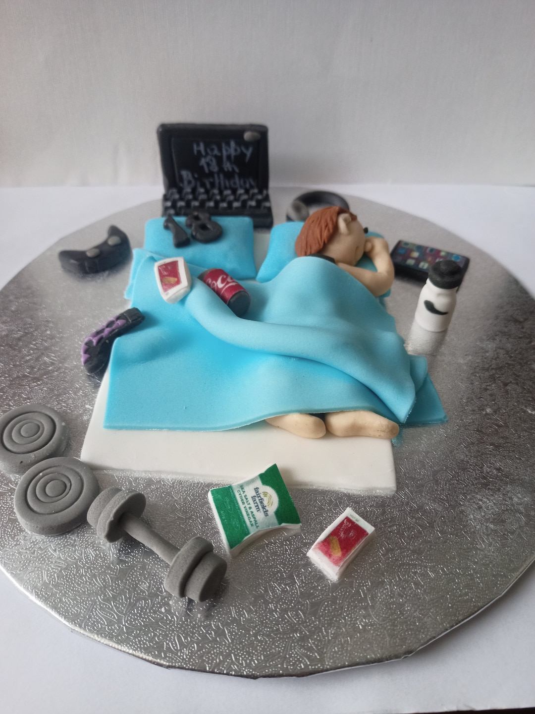 Teenager Bedroom Bed Cake Topper Edible Birthday Party - Etsy