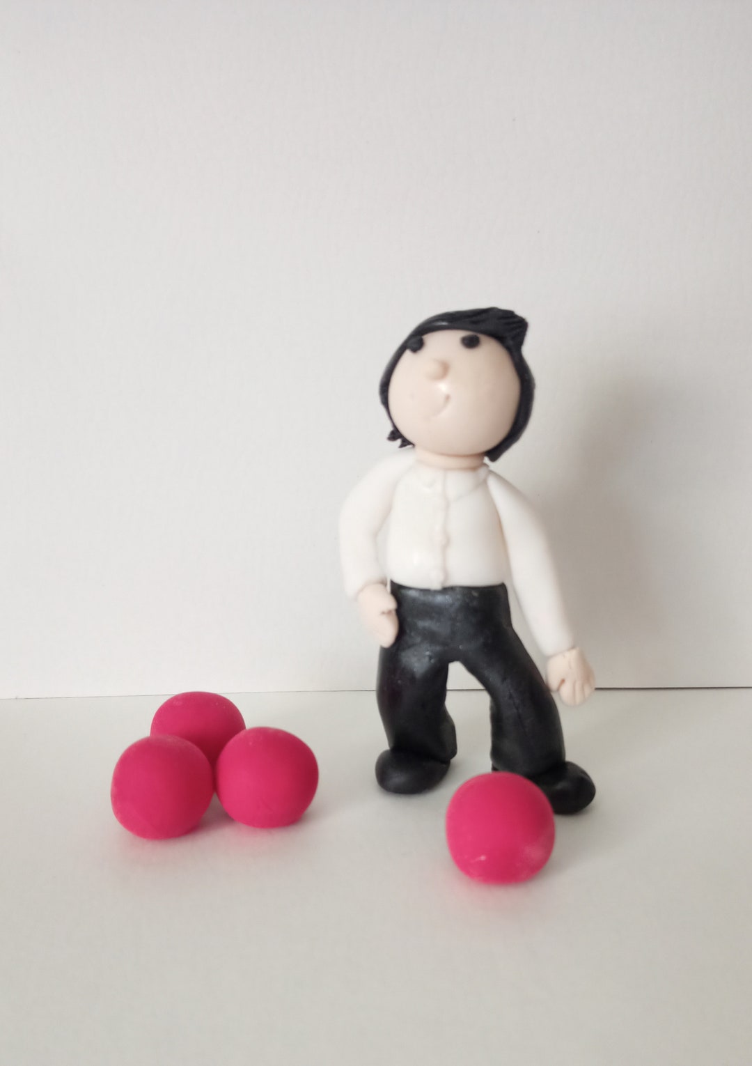 The Bowler With Bowls Cake Topper - Etsy