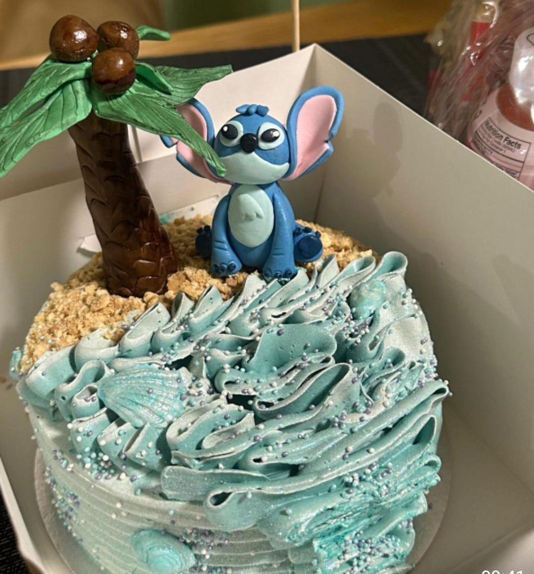 Edible Stitch Handmade Cake Topper - Etsy