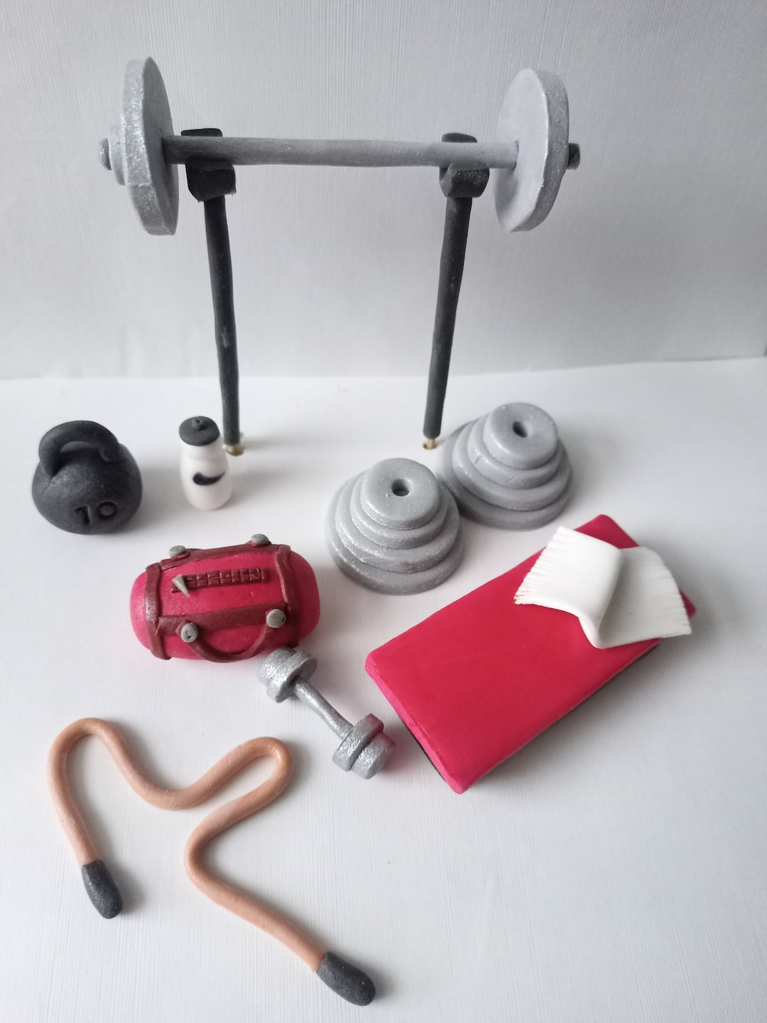 Edible Gym Equipment Set in Any Colour Fitness Weightlifting Exercise ...