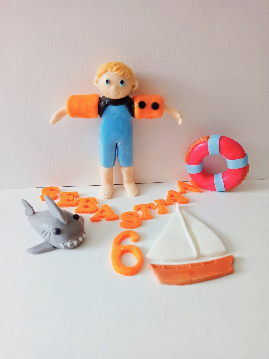 Personalized Swimming Cake Topper - Etsy UK