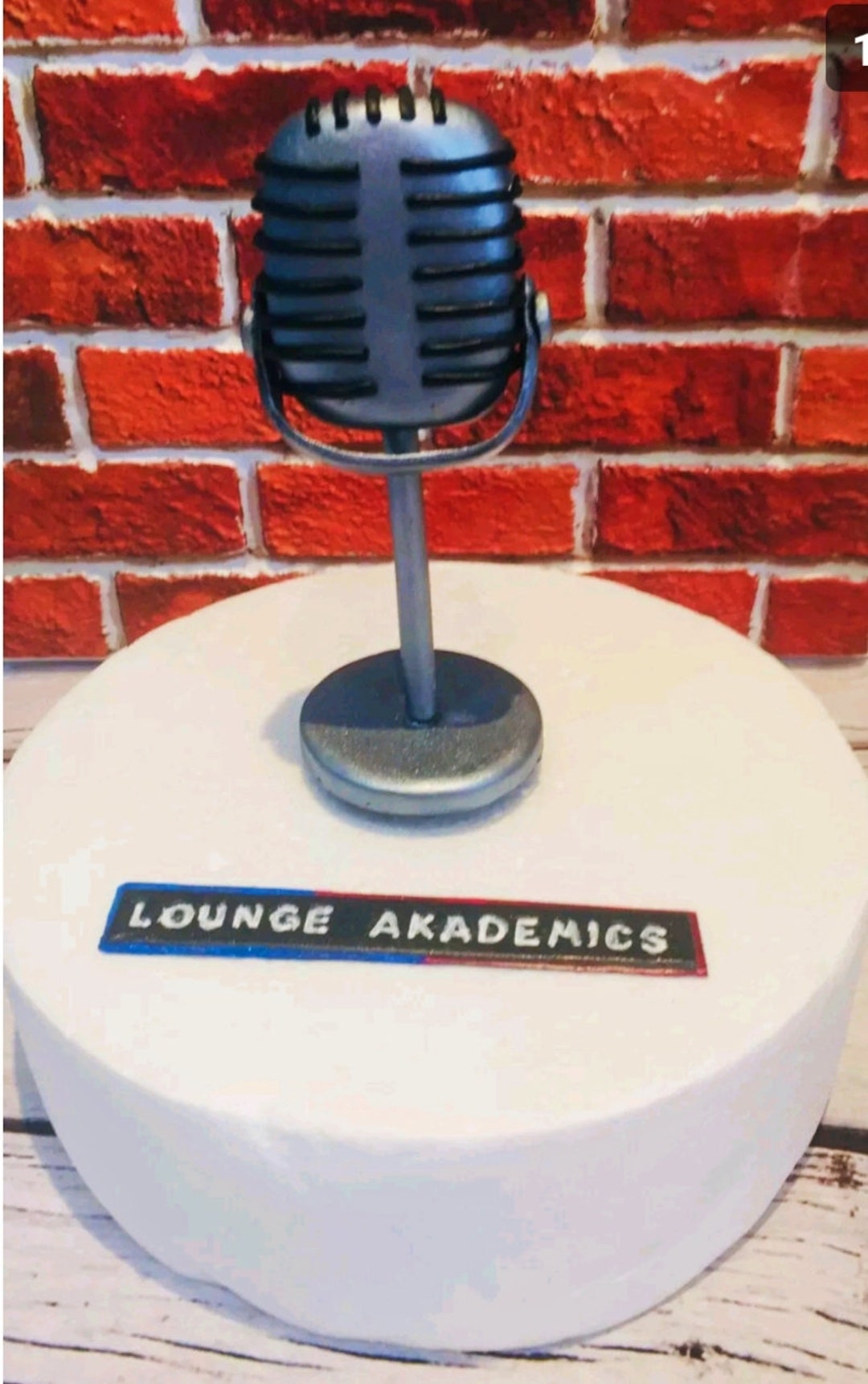 Edible Fondant Microphone Cake Topper Personalized - Etsy UK