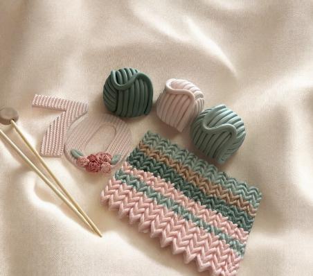 Wool Ball Yarn Knitting Edible Gum Paste Cake Topper Set - Etsy UK