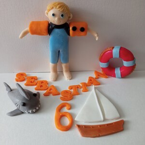 Personalized Swimming Cake Topper - Etsy UK