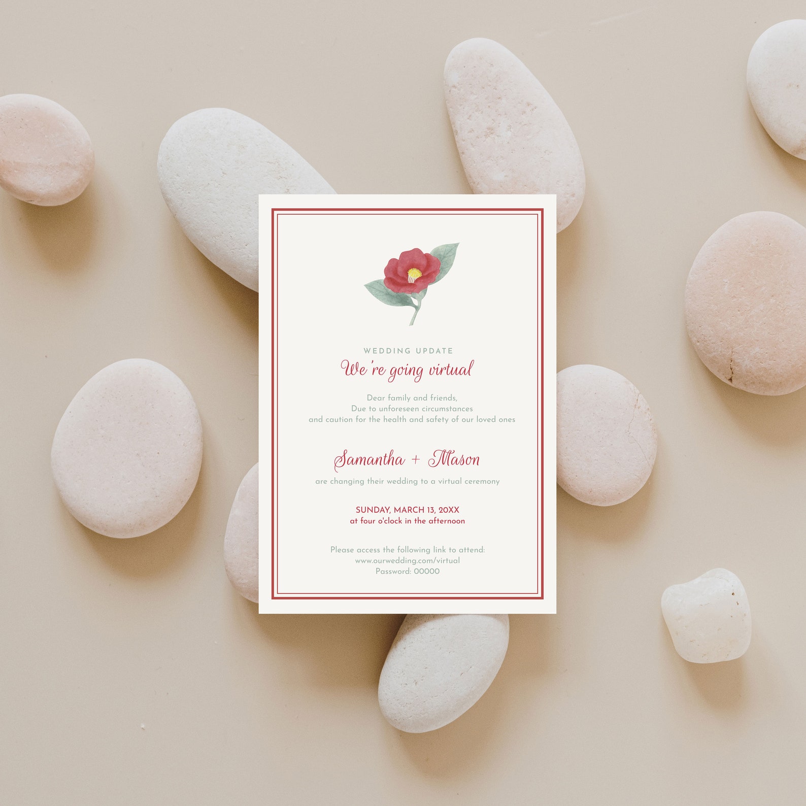Virtual Wedding Invitation Printable Zoom Wedding Invitation - Etsy