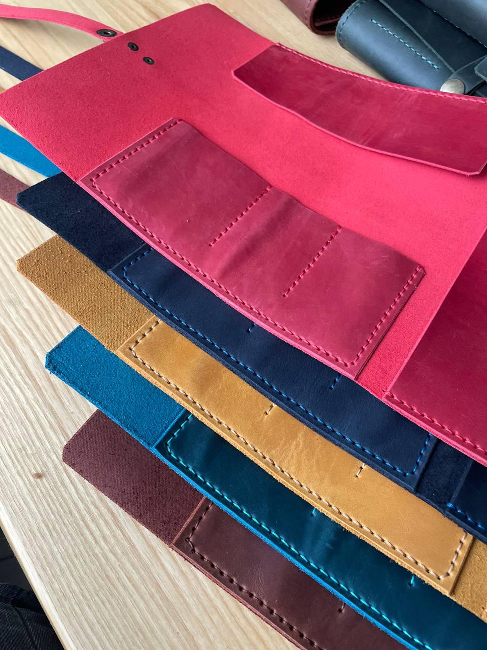 Personalized Leather Pencil Pouch, Artist Roll - Etsy