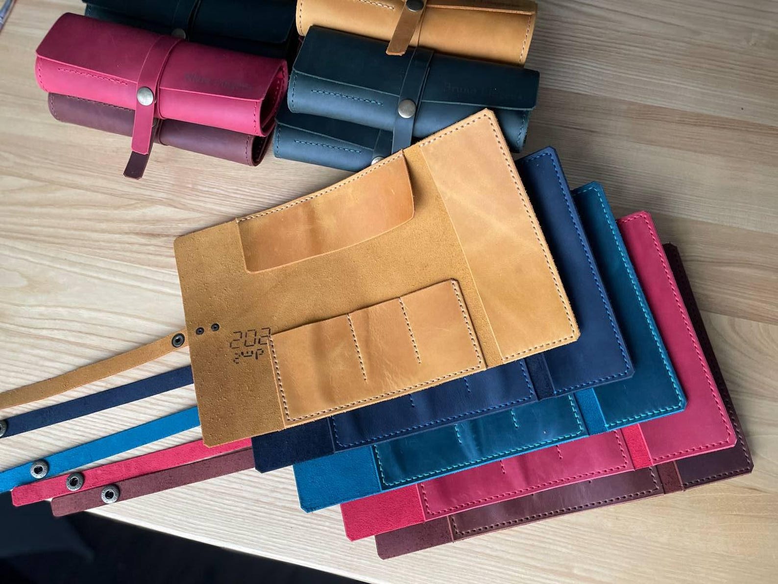 Personalized Leather Pencil Pouch, Artist Roll - Etsy