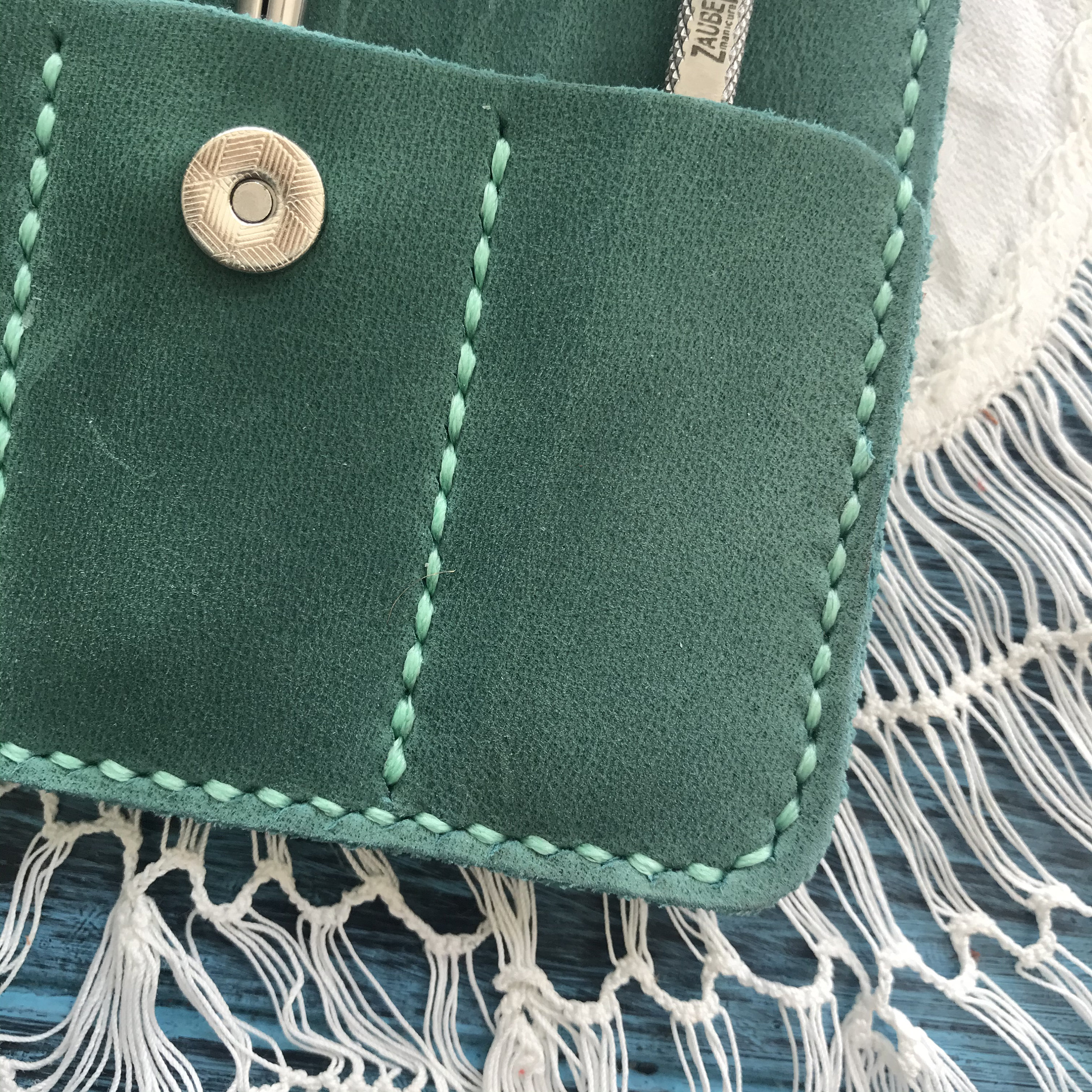 Personalized Manicure Bag, Handmade Kit Manucure, Leather Scissors Case ...