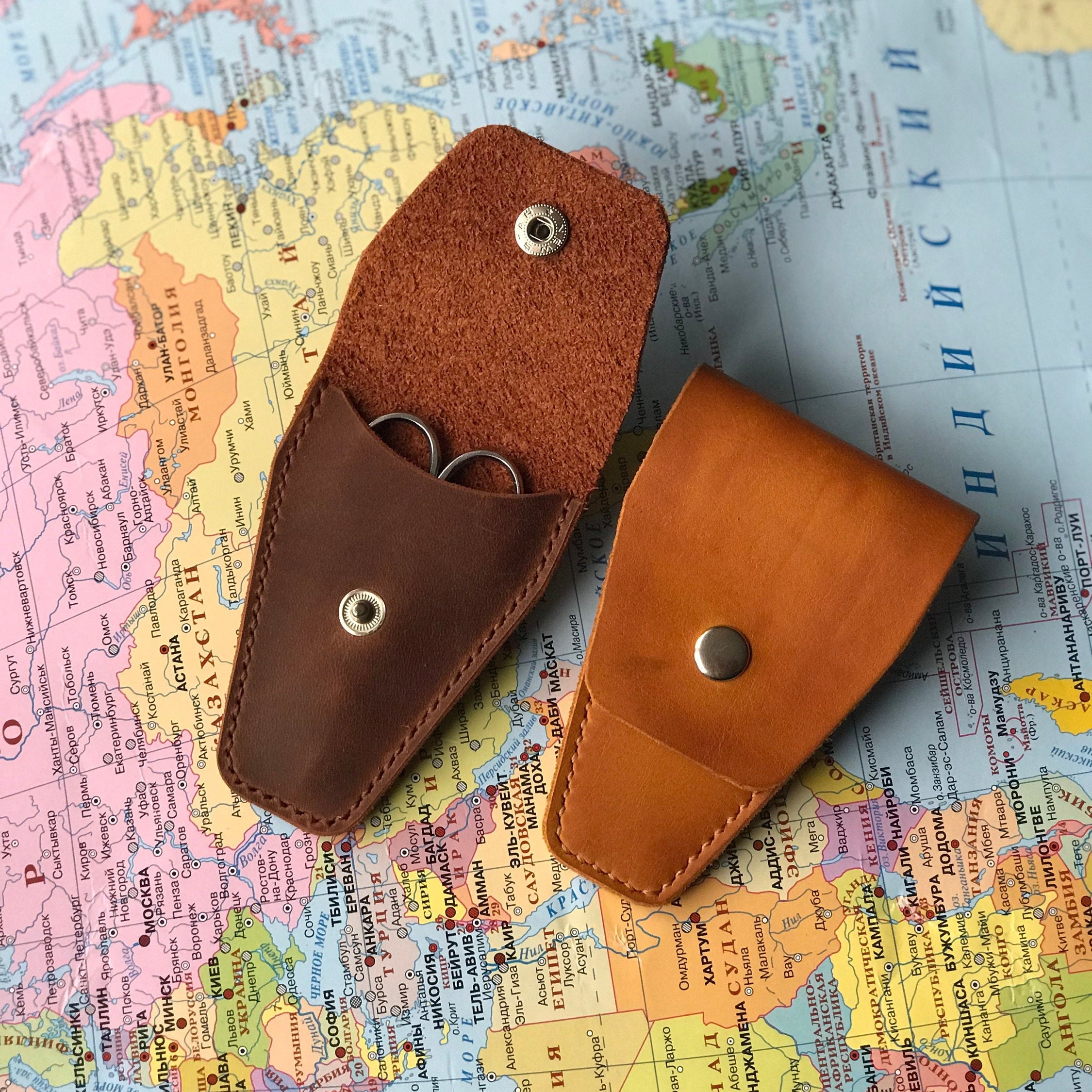 Custom Manicure Case Scissor Sheath Case Leather Scissors | Etsy