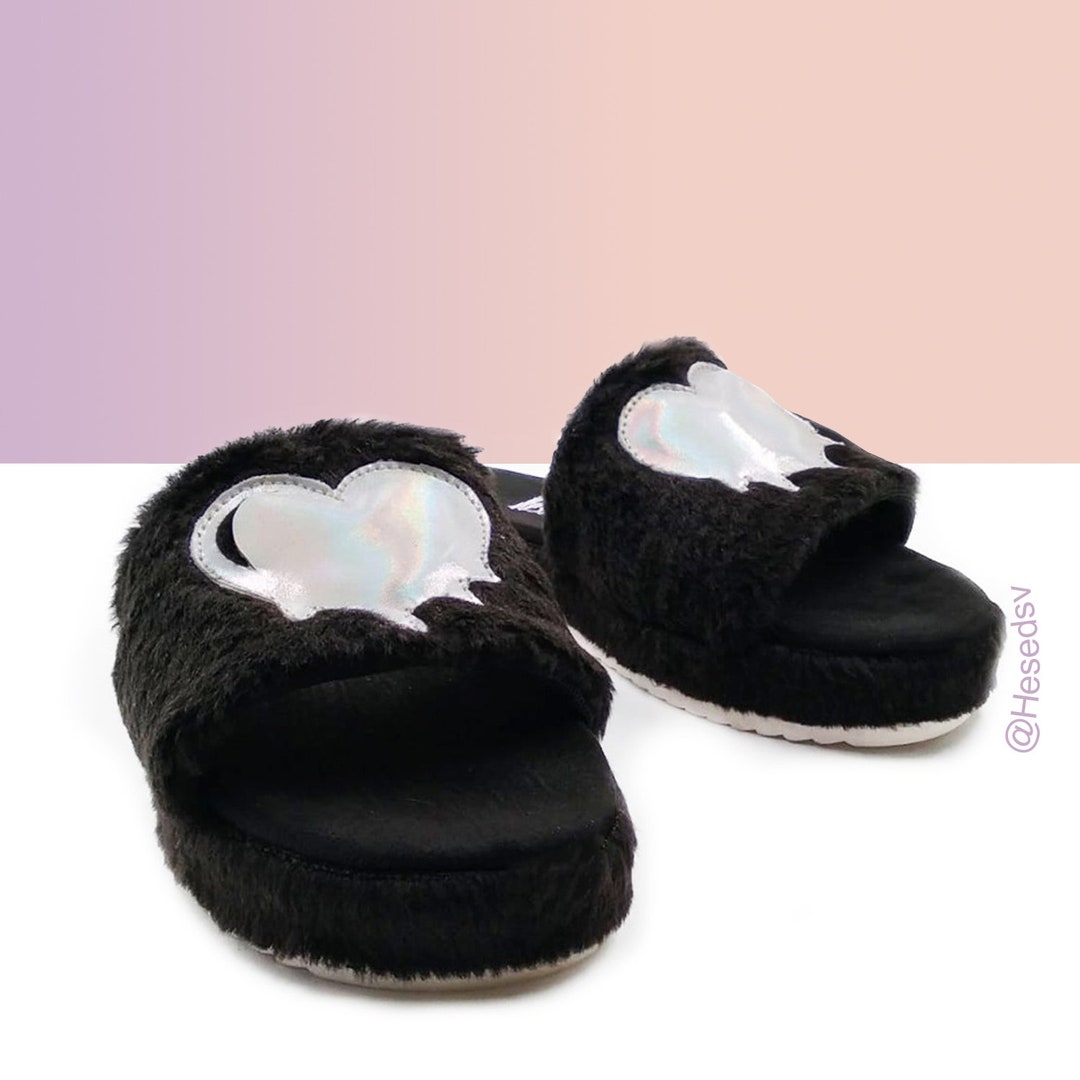 Fuzzy Sandals, Slippers, Alternative Shoes, Furry Sandals, House Shoes ...
