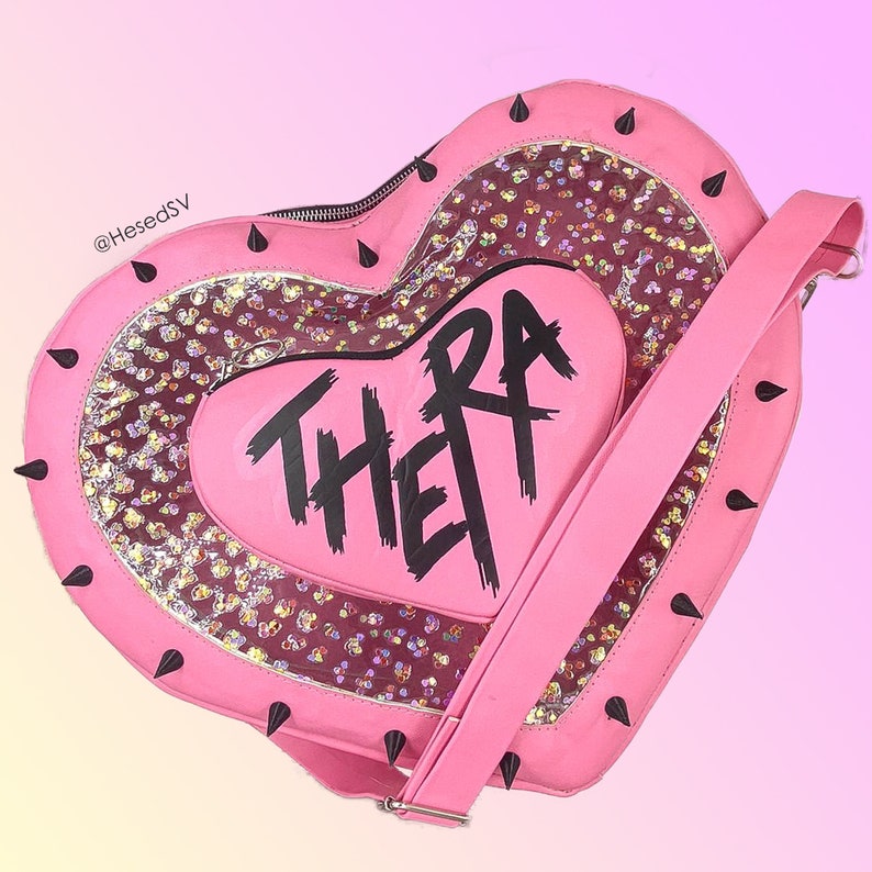 Thera Convertible Backpack Heart Shaped Bag, Heart Backpack, Spiked Bag ...