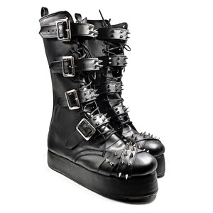 Vampire Boots Platform Boots With Wings Gothic Shoes Vegan - Etsy