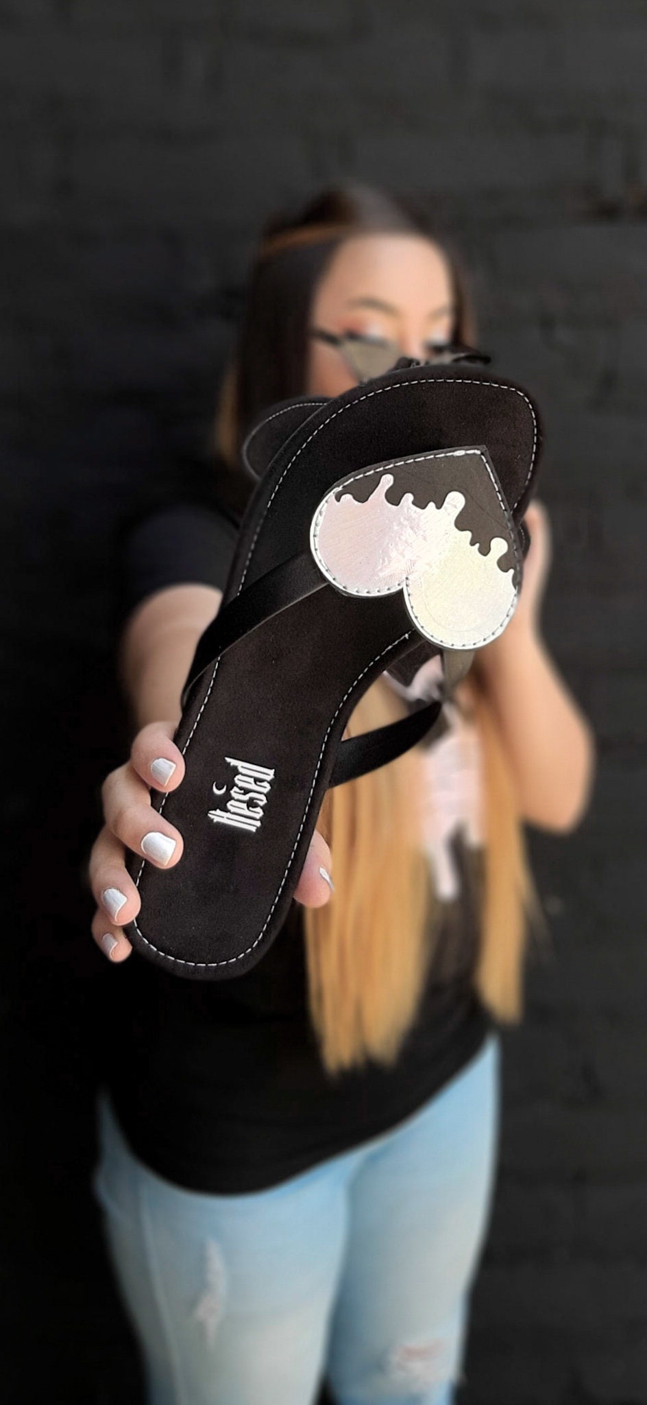 Creepy Flip Flops - Etsy