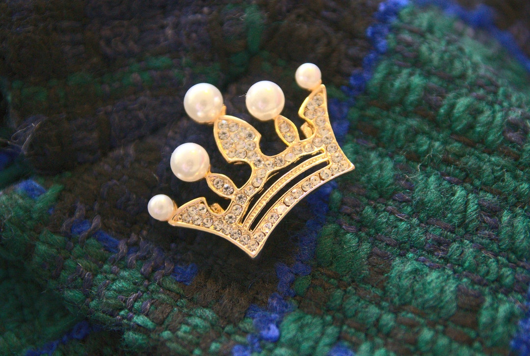Royalty Pin Krone Pin Royal Crown - Etsy UK