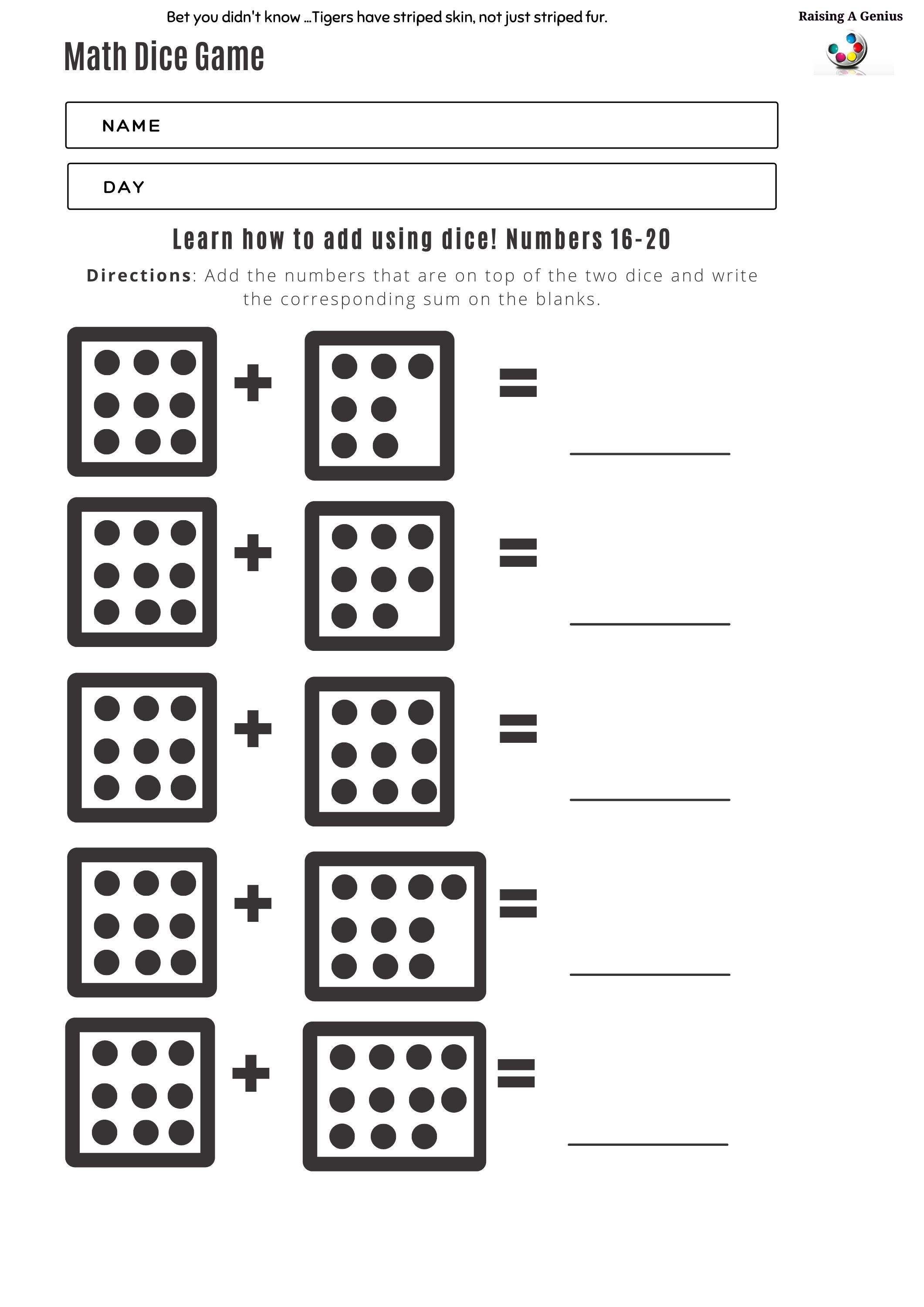 Kindergarten Math Worksheets | Addition Worksheets |worksheets ...