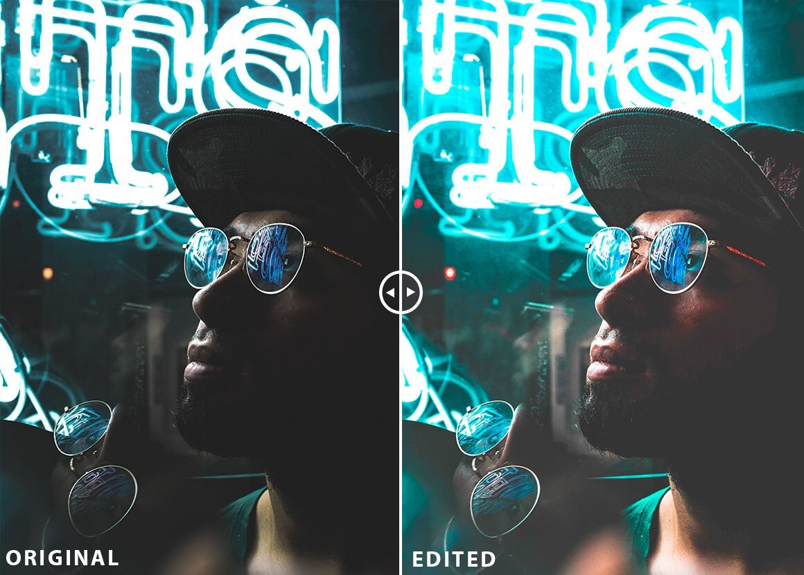 Neon Light Presets Presets & Camera Raw,night Preset, Photo Filters ...
