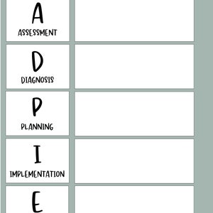 NURSE ADPIE Nurse Notes - Nurse Templates - Nursing Students - RN - Lpn ...