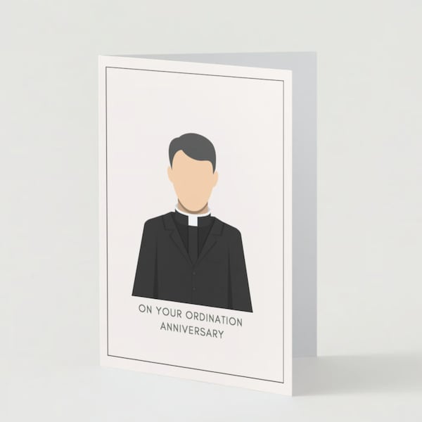 Catholic Priest Ordination Anniversary Cards - Etsy