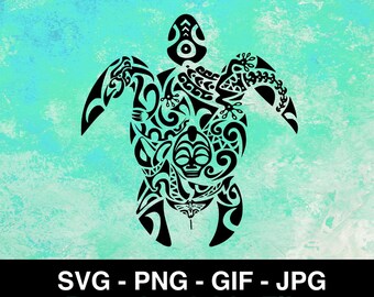 Tribal Sea Turtle Svg - Etsy