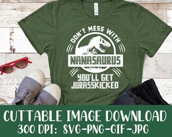 Nanasaurus Svg Files - Etsy