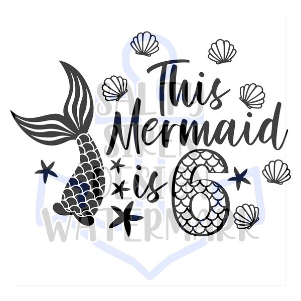 Mermaid Vector - Etsy