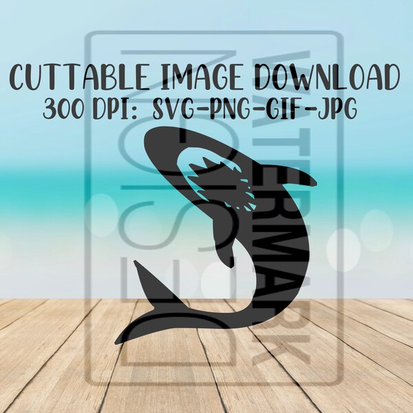 Shark Biting Svg - Etsy