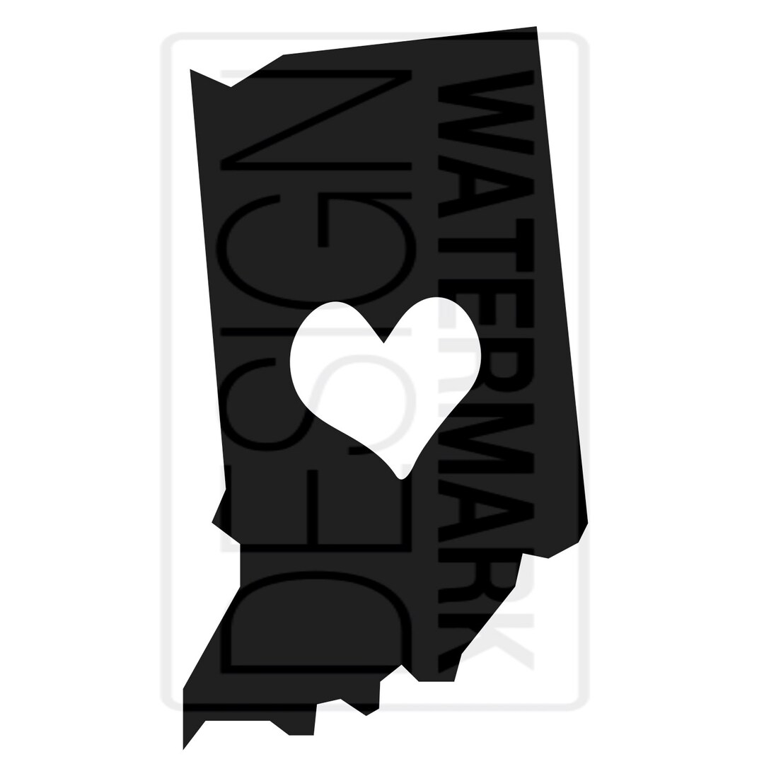 Indiana Heart Cut File Home Sweet Home Indiana Cricut - Etsy