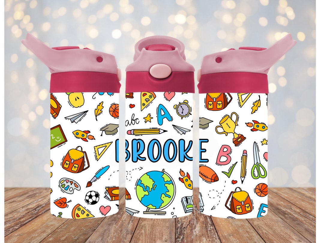 BROOKE School Water Bottle Design 12 Ounce Kids Water Bottle ...