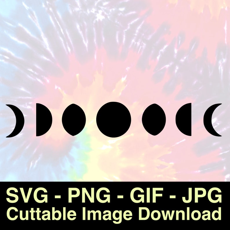 Moon Phases Cut File Cricut Cut File Silhouette Instant - Etsy