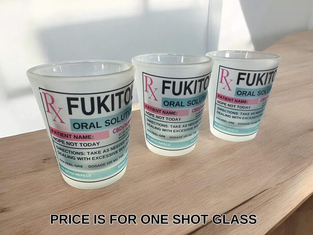 Fukitol RX Shot Glass: Funny Bachelorette Party Favor - Etsy