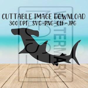 Hammerhead Shark Cricut Silhouette Cameo Cut Files - Etsy