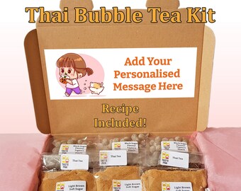 DIY Vanilla Bubble Tea Letterbox Gift Bubble Tea Kit Boba Tea Kit Unique Personalised Gift ...