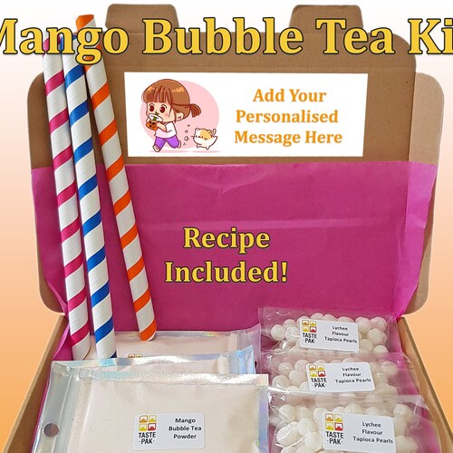 DIY Chocolate Bubble Tea Letterbox Gift Bubble Tea Kit - Etsy