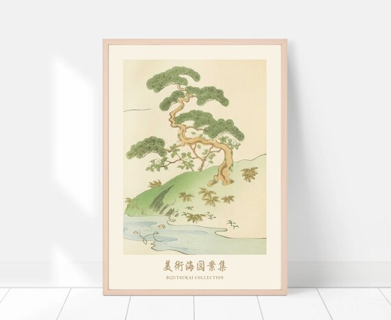 Vintage Japanese Print Bonsai Tree Print Vintage Japanese - Etsy