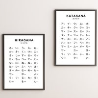 Animal Hiragana Chart White, PRINTABLE Educational Hiragana Poster ...
