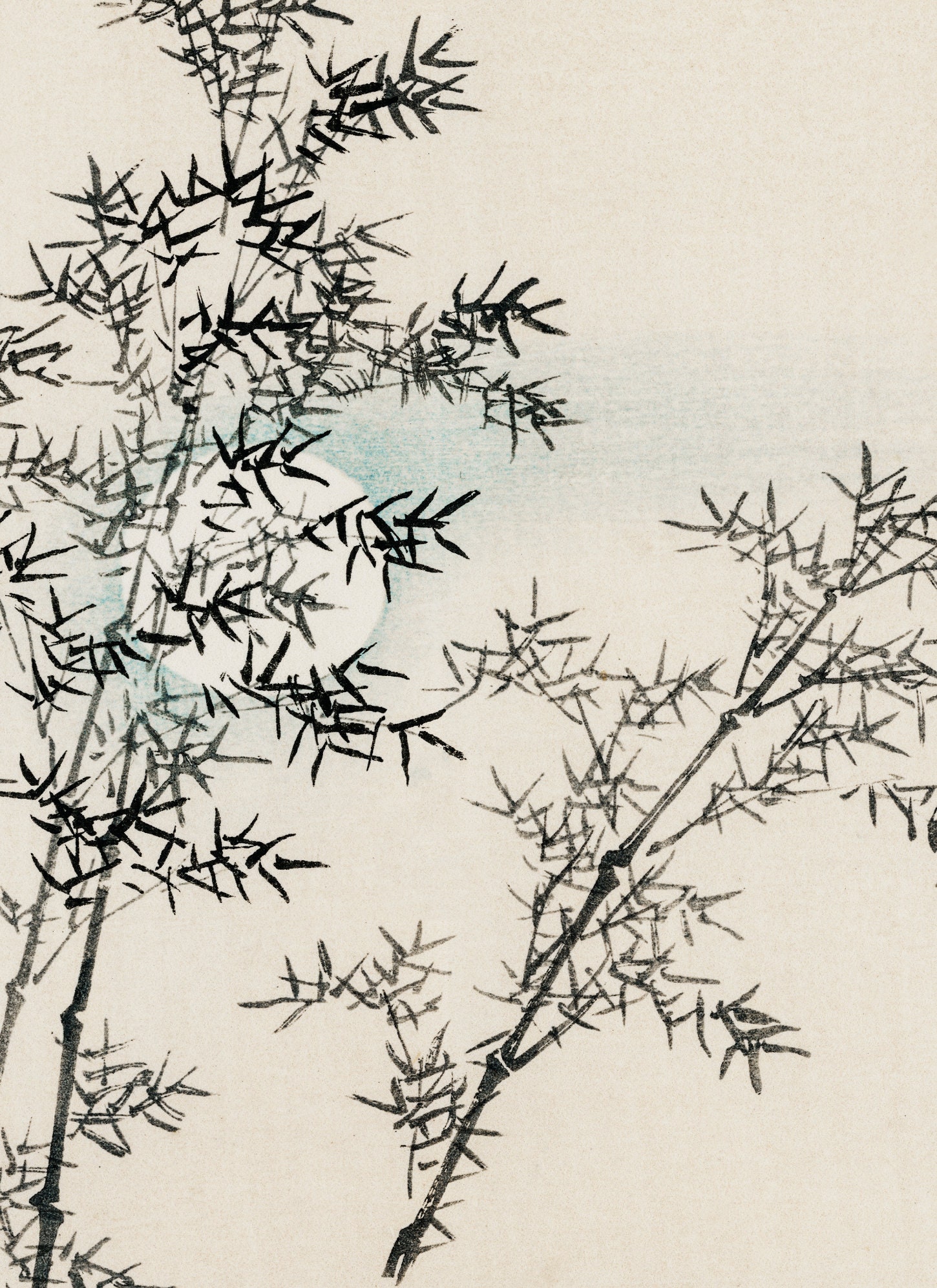 Japanese Art Print, Bamboo Print, Bamboo Poster, Zen Wal Art, Zen Decor ...