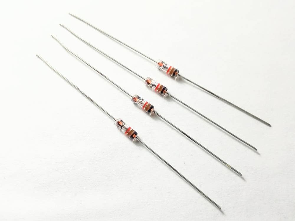 1N34A Gold Bonded Germanium Crystal Diode ITT 4 Piece Semiconductor Set ...