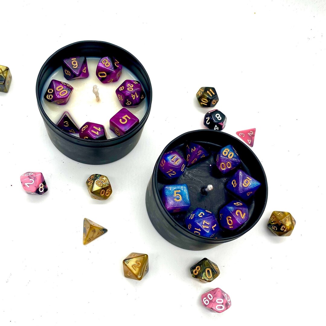 Mystery Dice Set Candle, Surprise Dice, Dnd Dice Set, Dnd Gifts, Nerdy ...