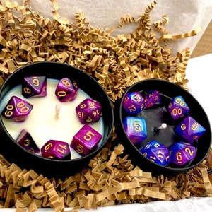 Mystery Dice Set Candle, Surprise Dice, Dnd Dice Set, Dnd Gifts, Nerdy ...