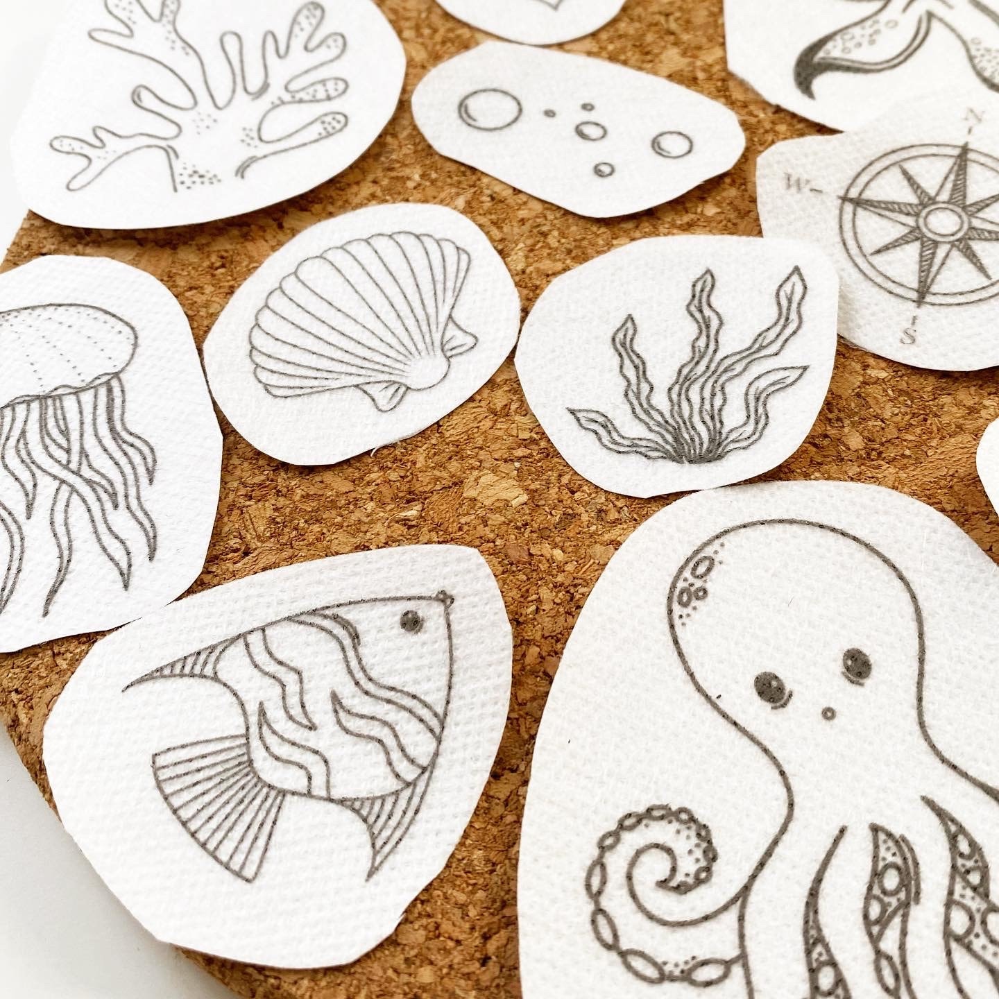 Stick & Stitch - Under the Sea Pack - DIY Embroidery Patterns - Etsy